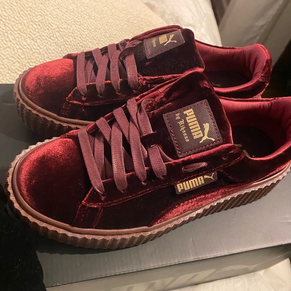 Savage X Fenty | Shoes | Fenty Rihanna Red Velvet Puma Sneakers | Poshmark